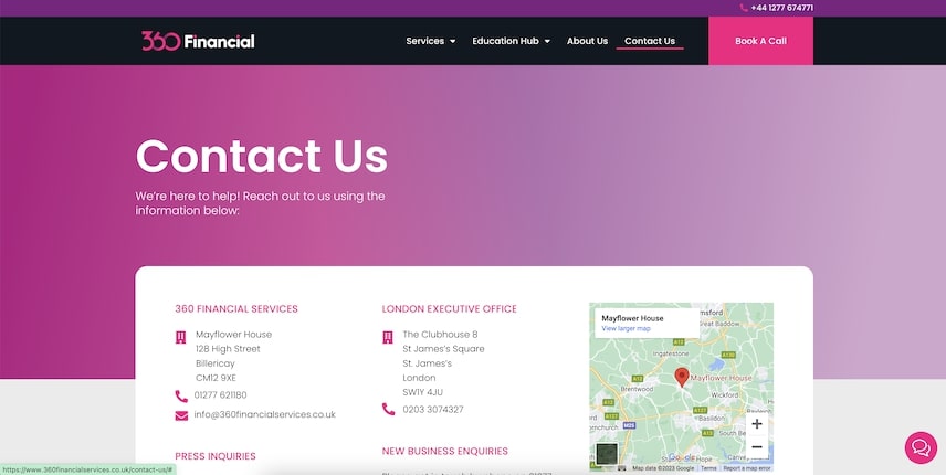 Contact Us - 360 Financial